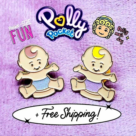 Polly Pocket Bluebird | Jewelry | Polly Pocket Baby Collectible Enamel ...